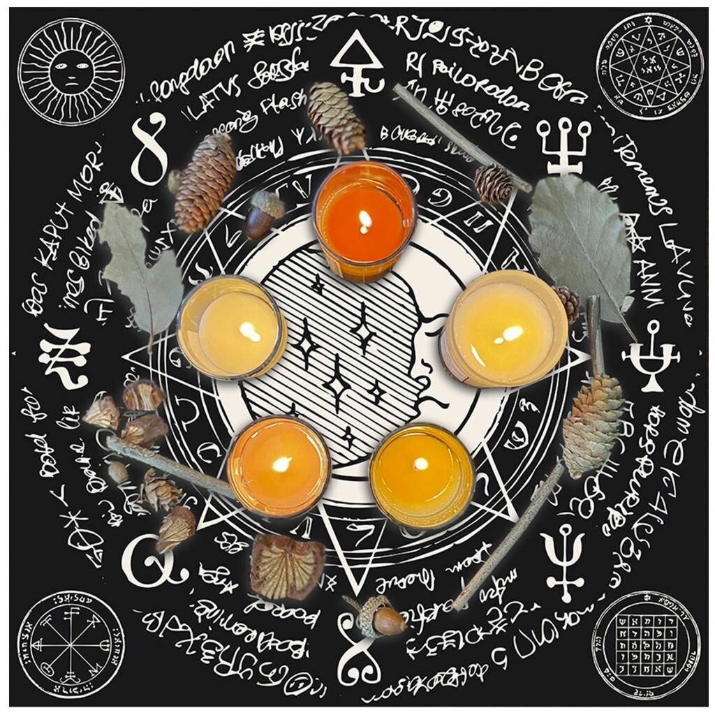 50x50 см/75x75 см скатерть Таро игровой коврик геометрическая для гадания доска оракулы колодка карт поддержка рун