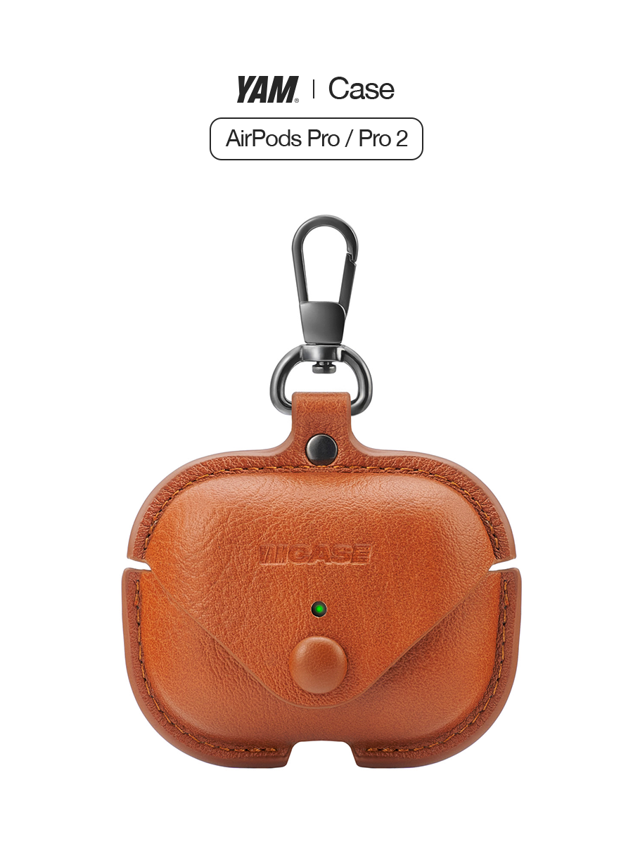 Чехол для AirPods Pro/Pro 2 (2022), кожаный футляр для наушников