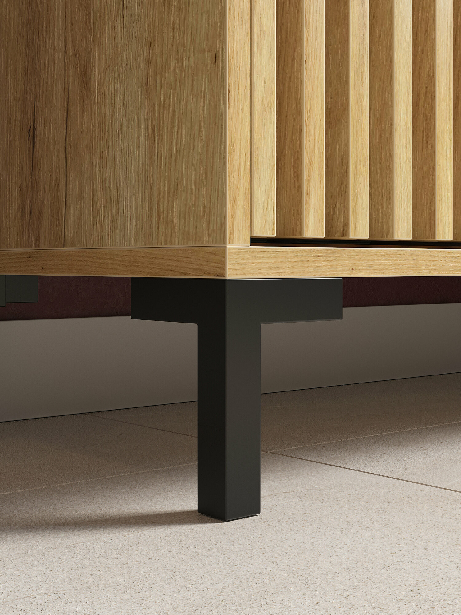 Опора мебельная регулируемая по высоте черная ножки для мебели 4 штуки в комплекте