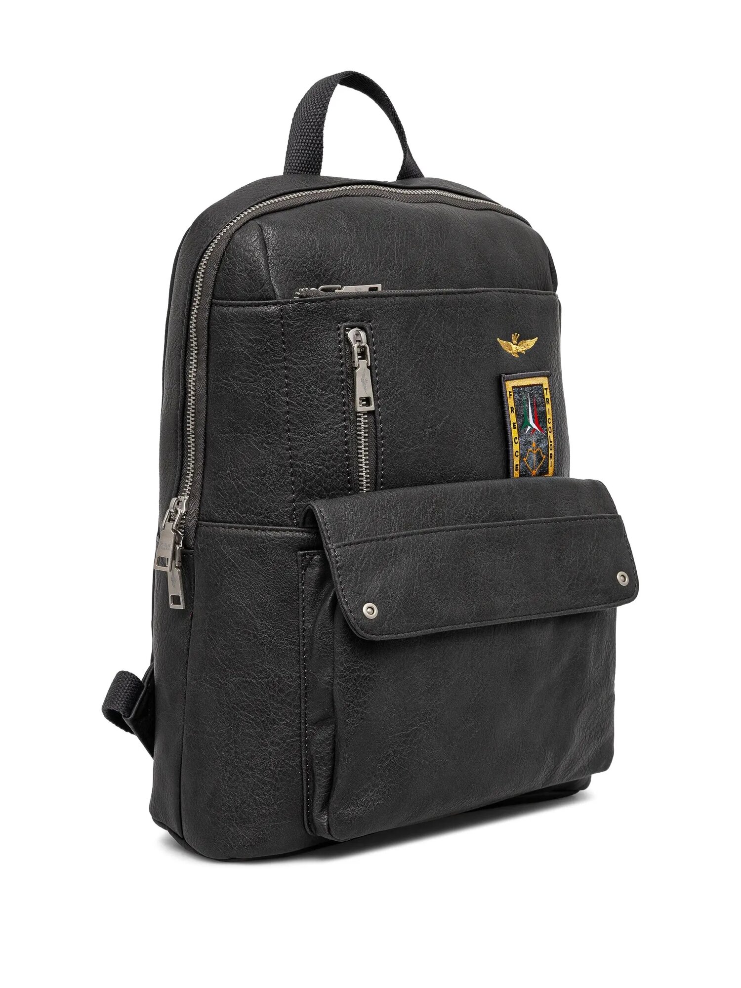 Сумка Aeronautica Militare Patch backpack, черный/черный — фото 1