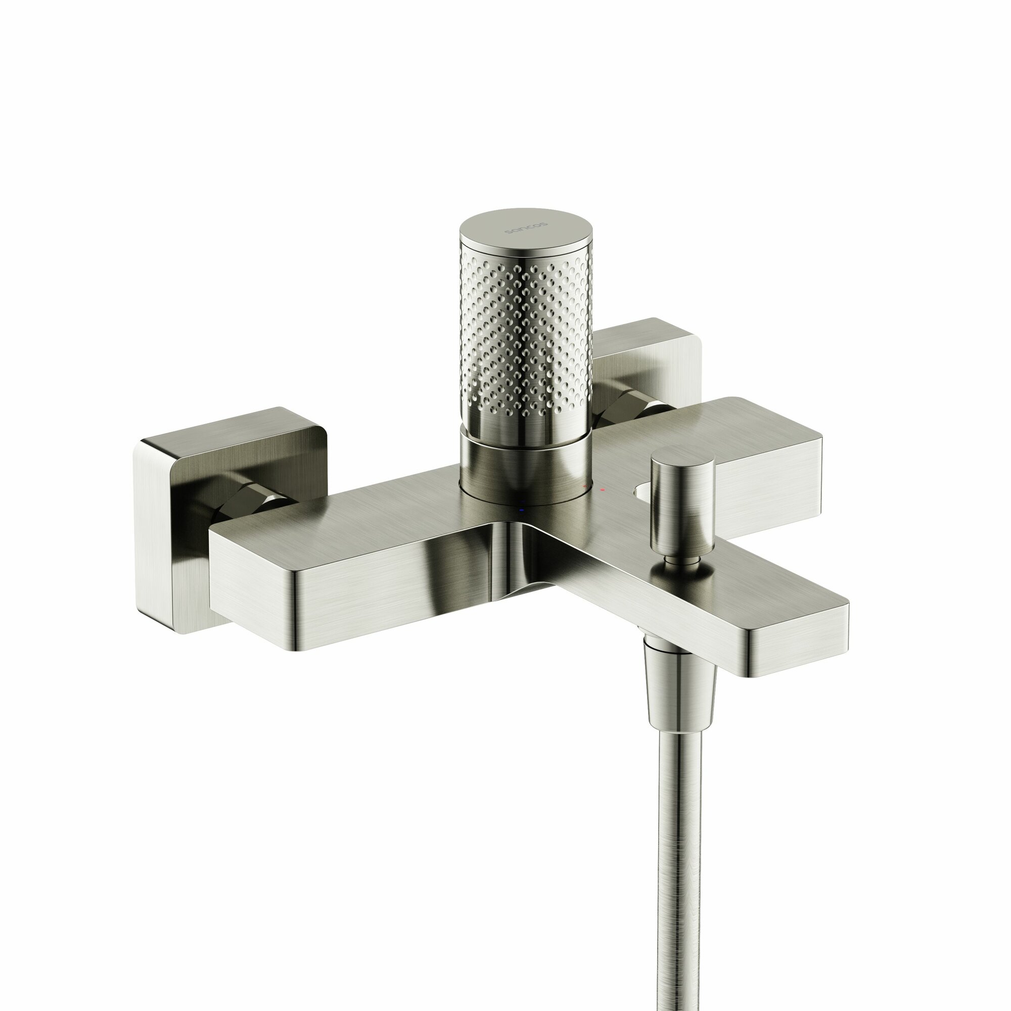 Смеситель для ванны и душа Sancos Nexus, брашированный никель, PVD покрытие, SC9014BN