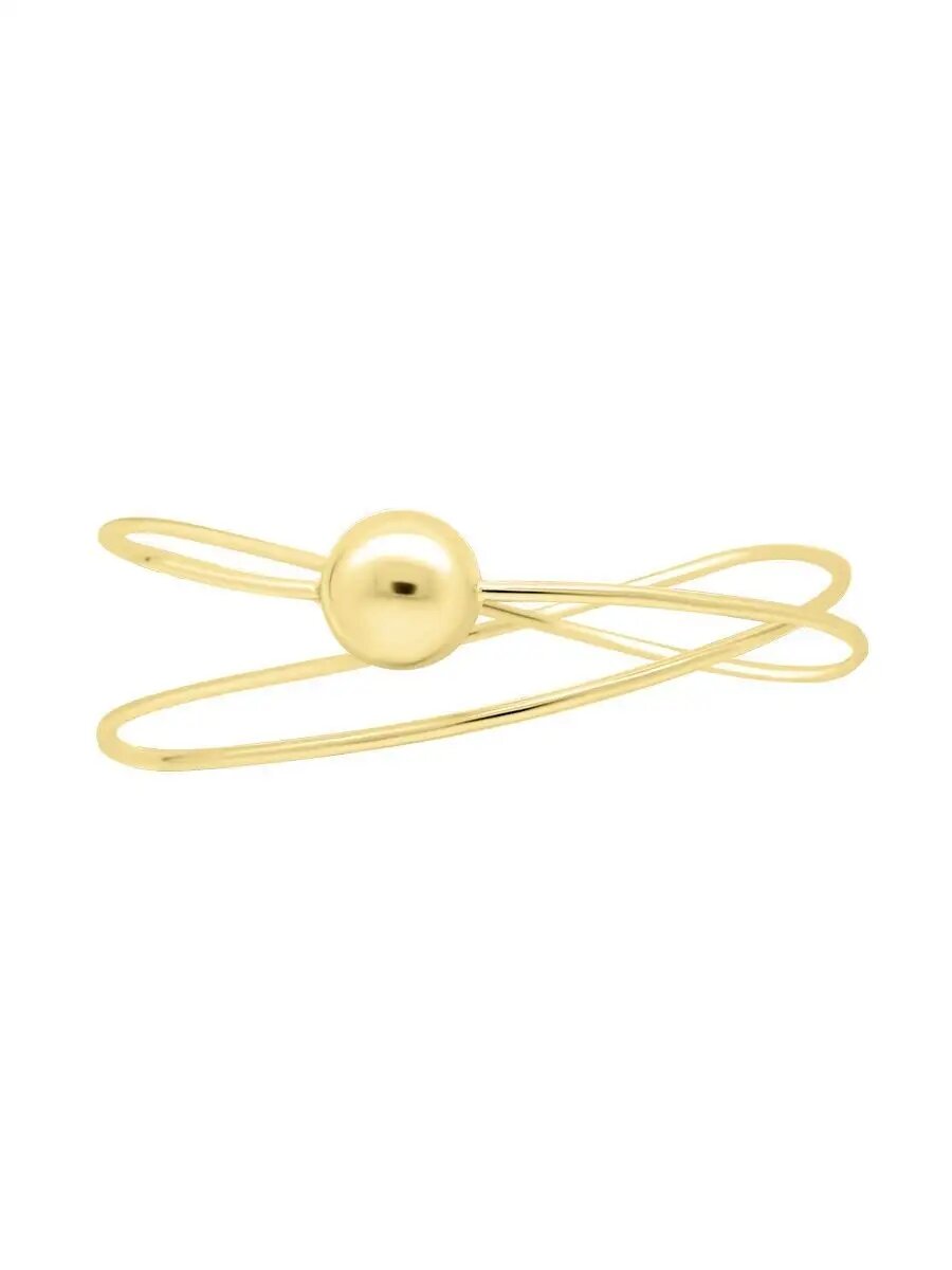 Браслет, серебро, 925 проба, золочение