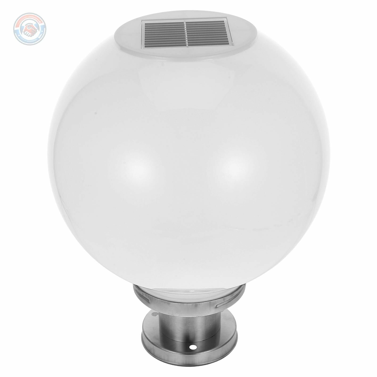 Солнечный фонарь для столбов забора, IP65 водозащита, белый LED-шар, экономия энергии, простая установка без проводов, украшение сада и террасы