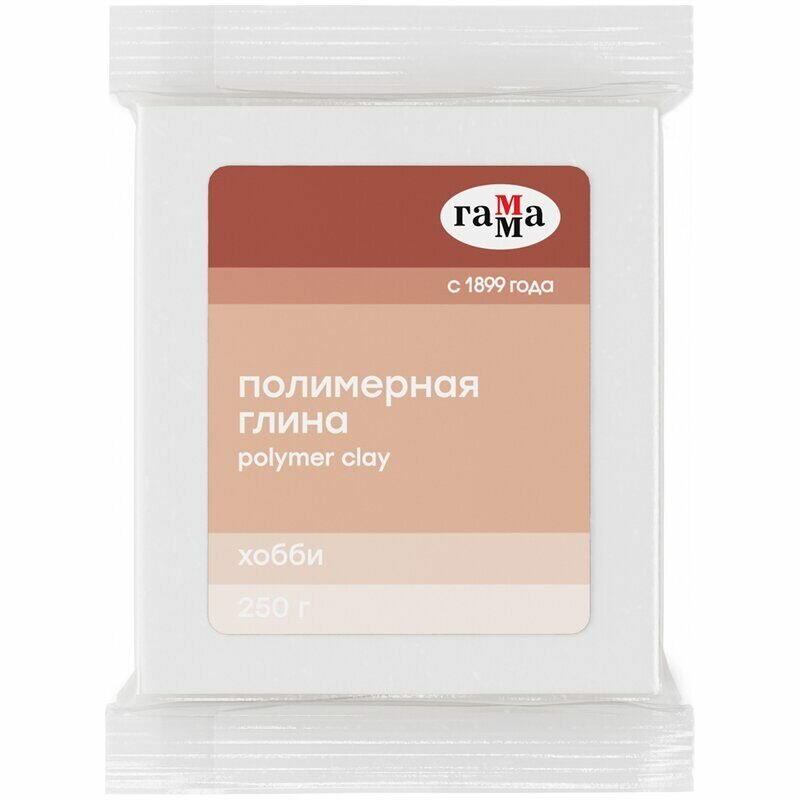 Полимерная глина Гамма "Хобби", цвет - белый, 250г, 3027 305100