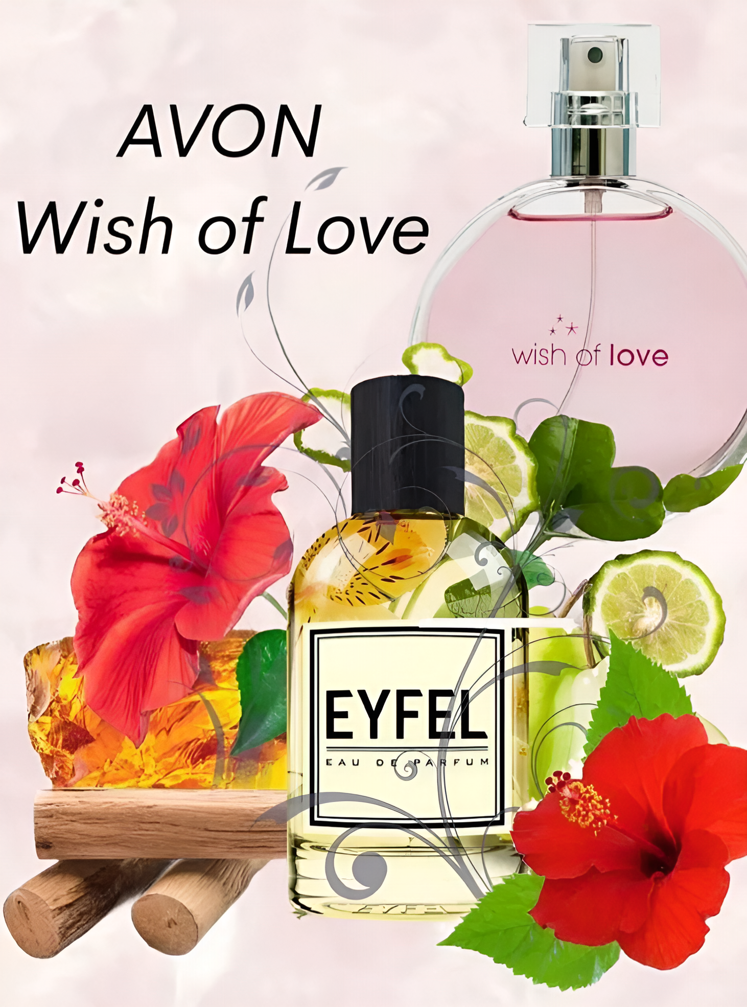 Духи женские EYFEL W138 Wish of Love , цитрусово-фруктовый аромат, 50 мл