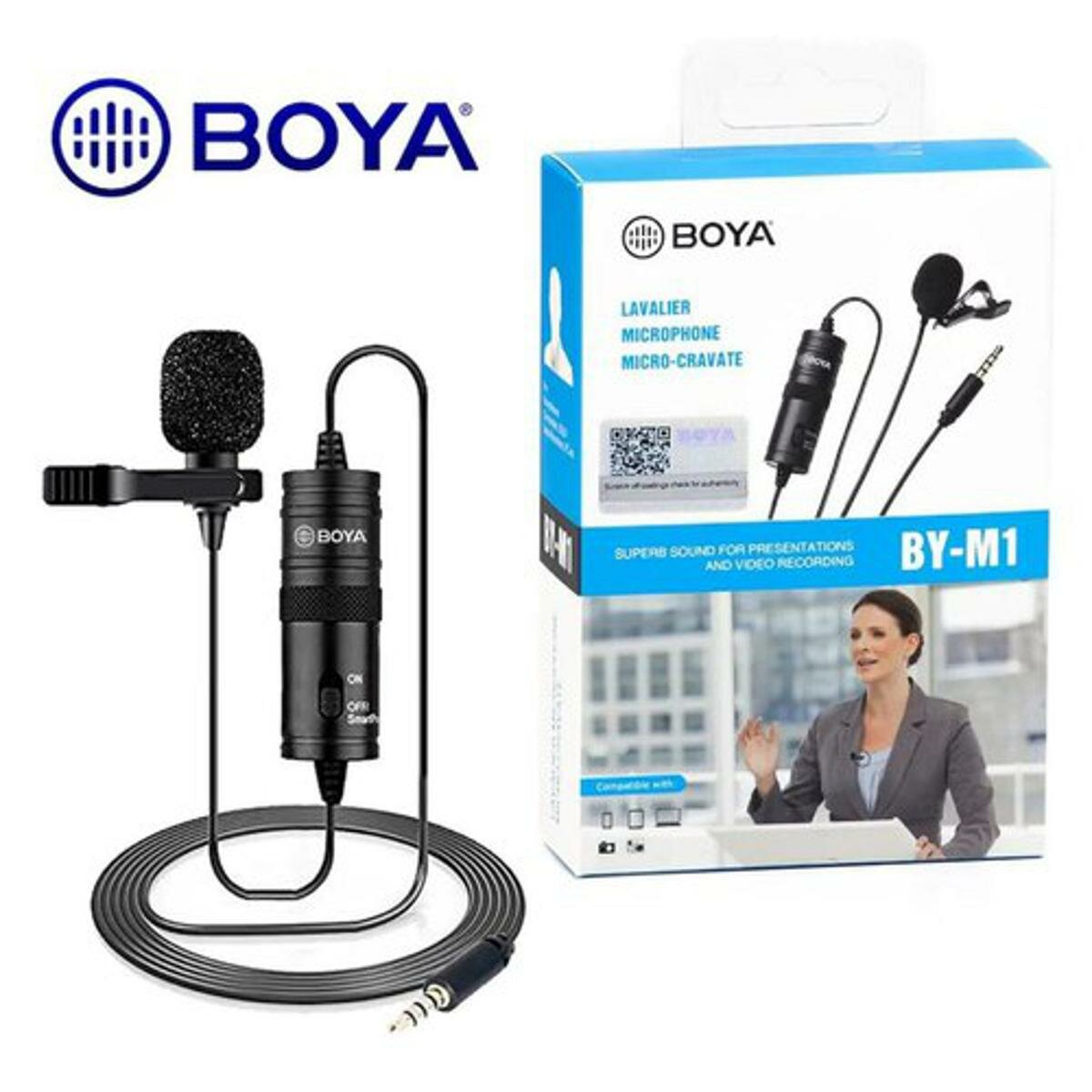 Оригинальный петличный микрофон Boya M1 для DSLR и Android Phone BY-M1 Mic