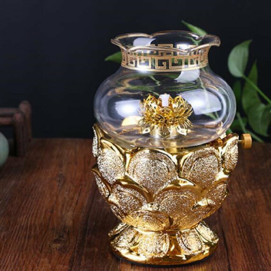 Лампа масляная "Песочное золото", 18см