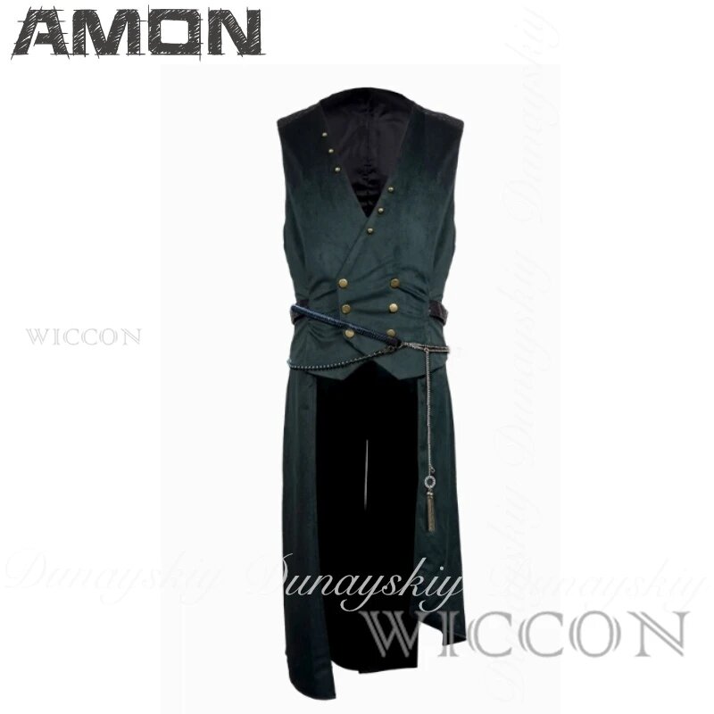 Косплей костюм Амон "Ошибка" темно-зеленый Темно-зеленый, М, c5