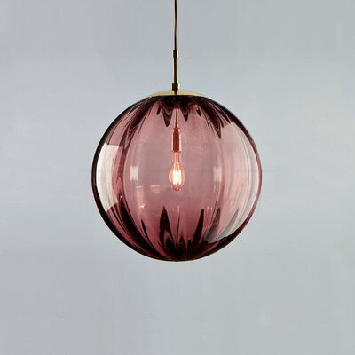 Люстра Nordic Creative Light, стеклянная, 15см, фиолетовая