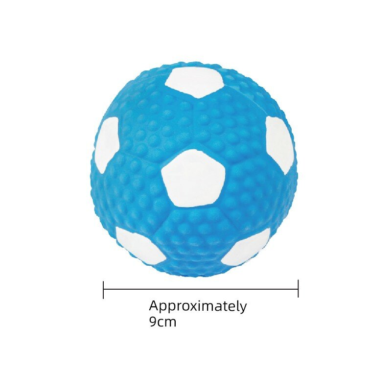 Большой футбольный мяч для чистки зубов собак средних пород, интерактивная резиновая игра с пользой для зубов