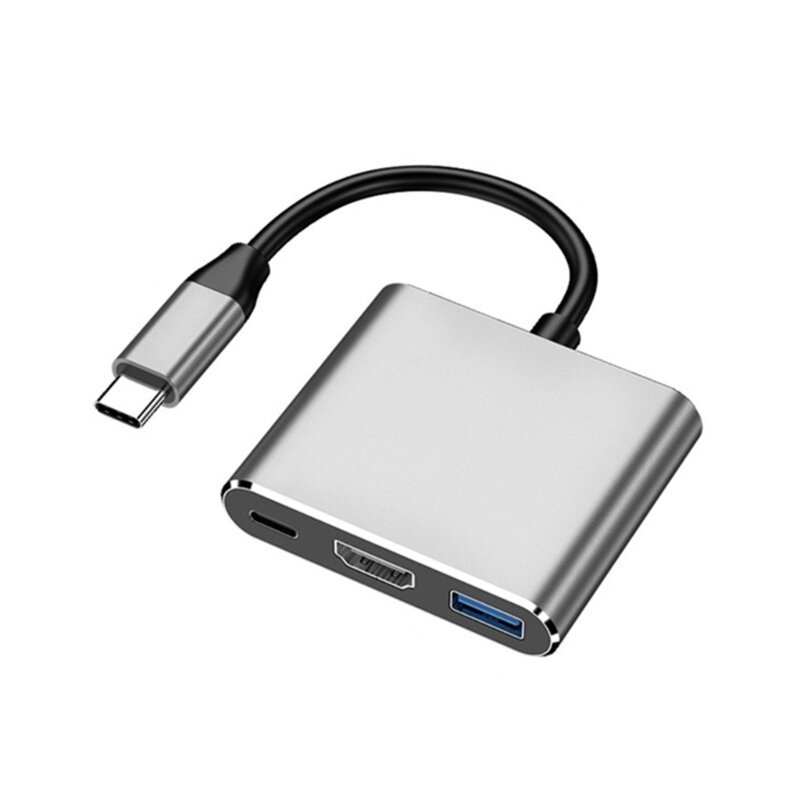 Многопортовый адаптер USB C для HDMIs с зарядкой PD100W и портом USB3.0