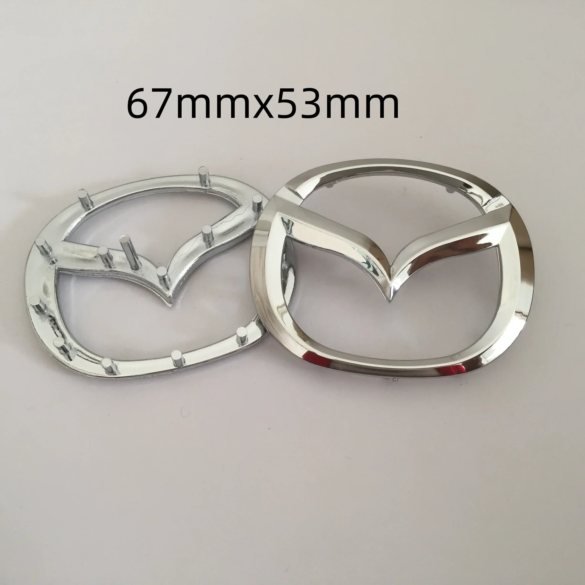Эмблема Mazda 67x53 мм, значок для авто