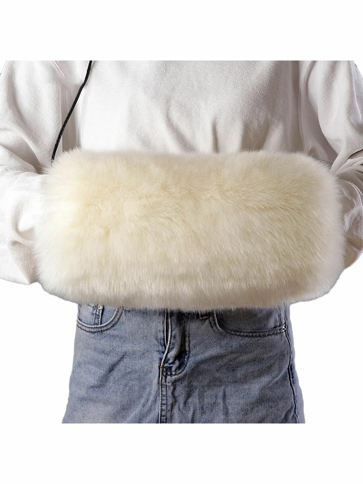 Теплая муфта для рук, Бежевый