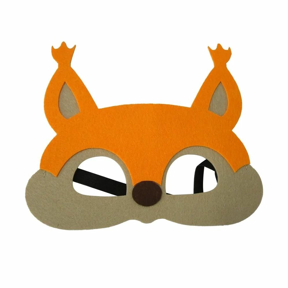 Маска карнавальная фетр Бельчонок 6232188