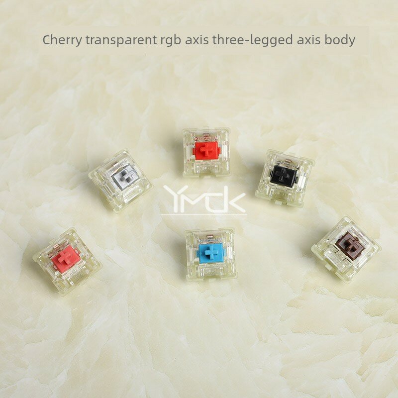 Вишневый новый новый вишневый RGB прозрачный персонализированный черный чай синий серебряный бесшумный порошок MX