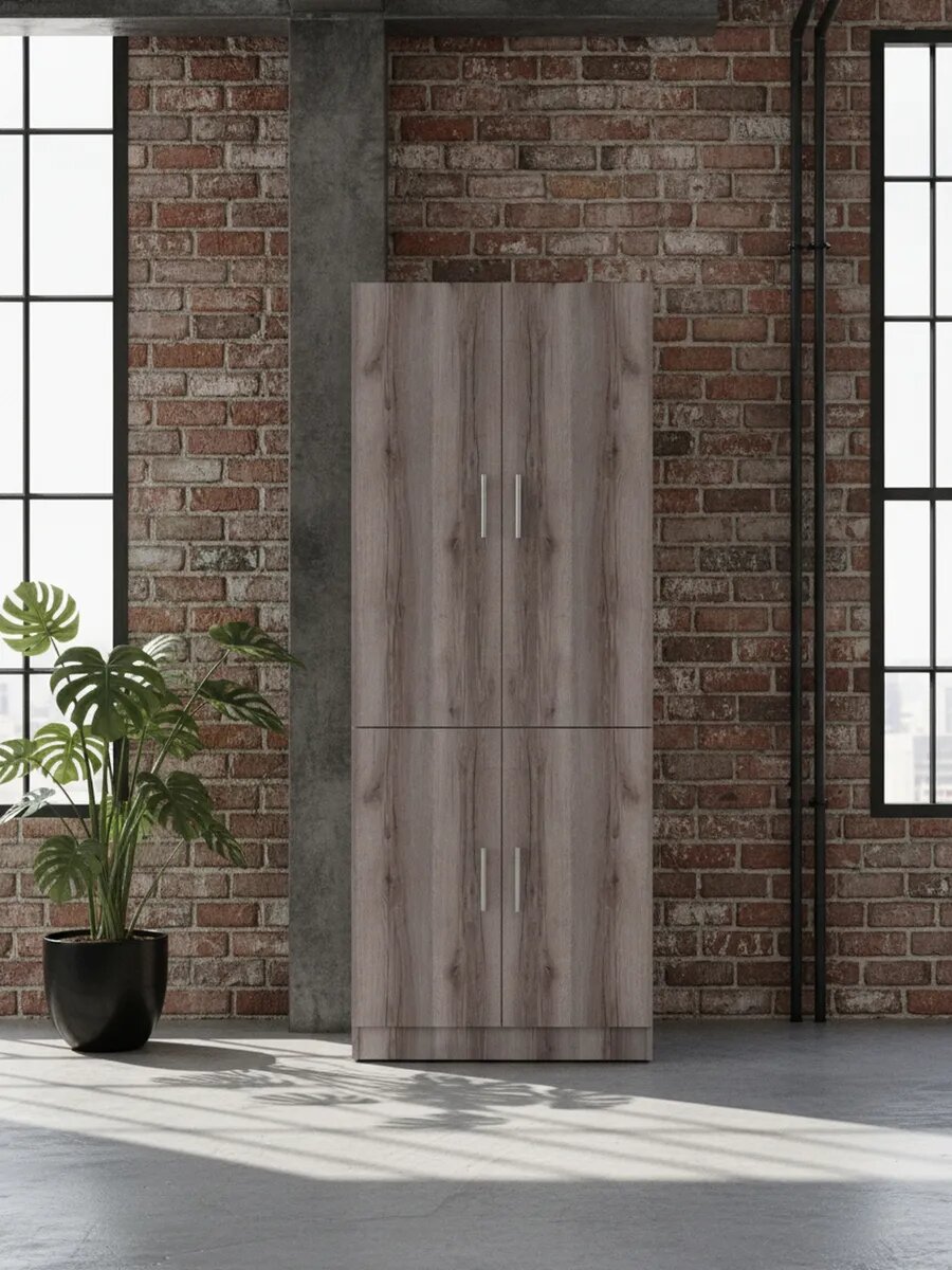 В спальню на балкон распашной шкаф FRESTER с полками для одежды, от производителя