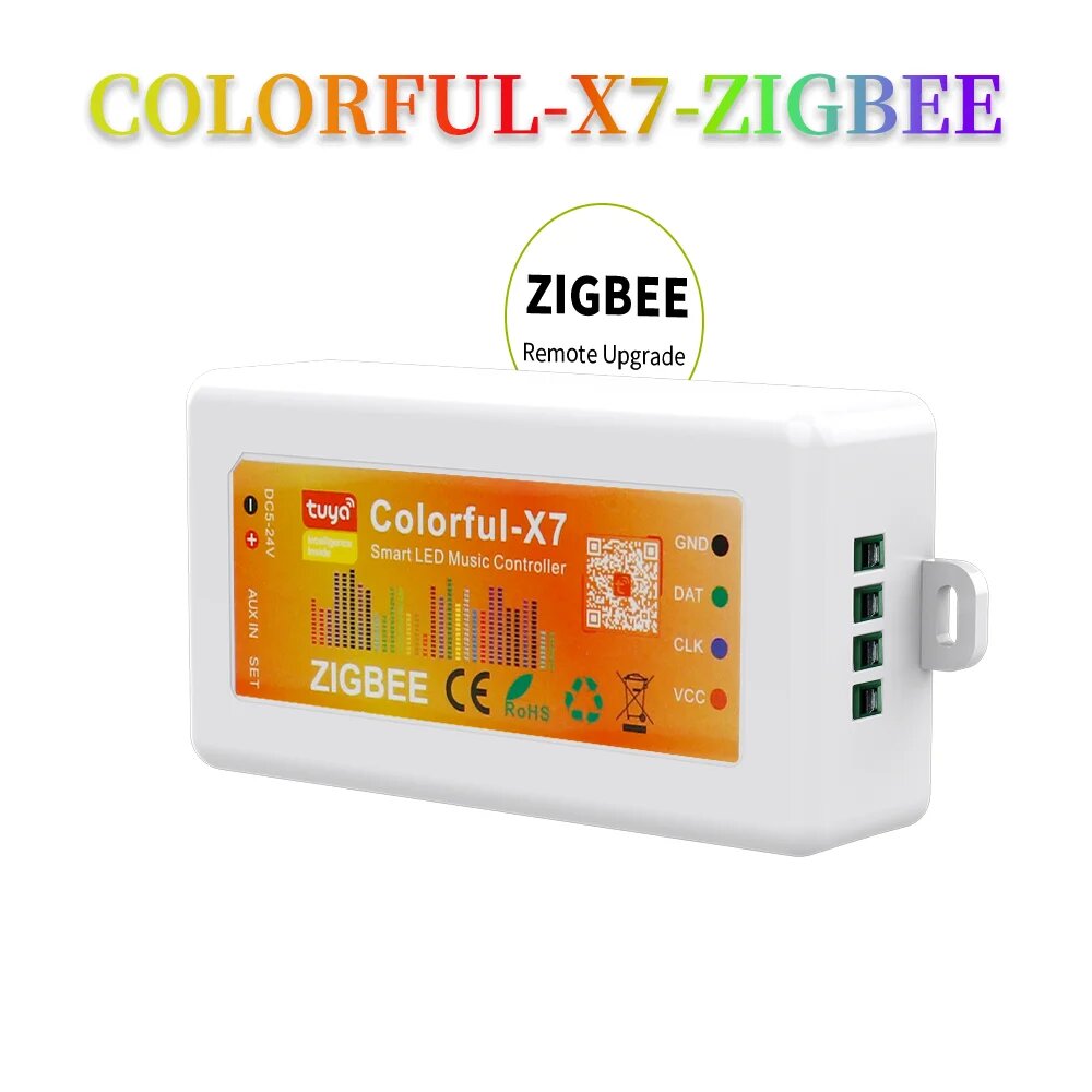 Tuya Colorful-X7 Zigbee RGBIC светодиодный контроллер Colorful-X7-ZIGBEE