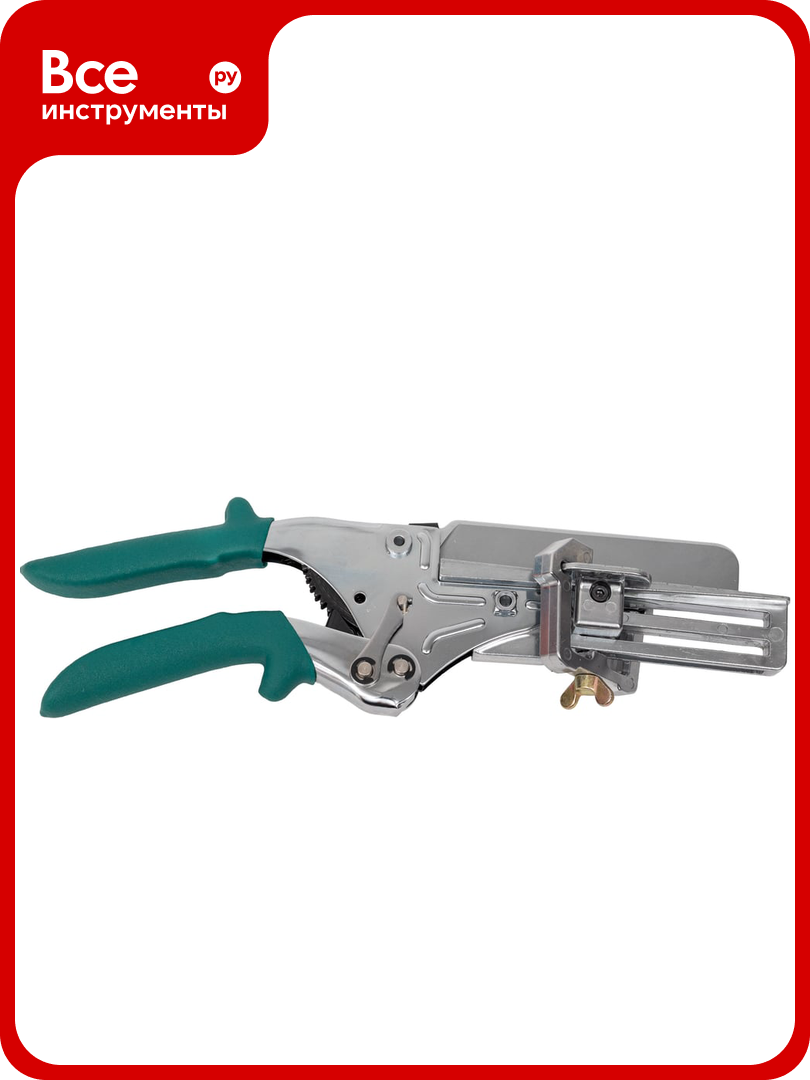 Удлиненные угловые ножницы для пластмассовых и резиновых профилей KRAFTOOL Pelikan до 120 мм 23370, резиновая