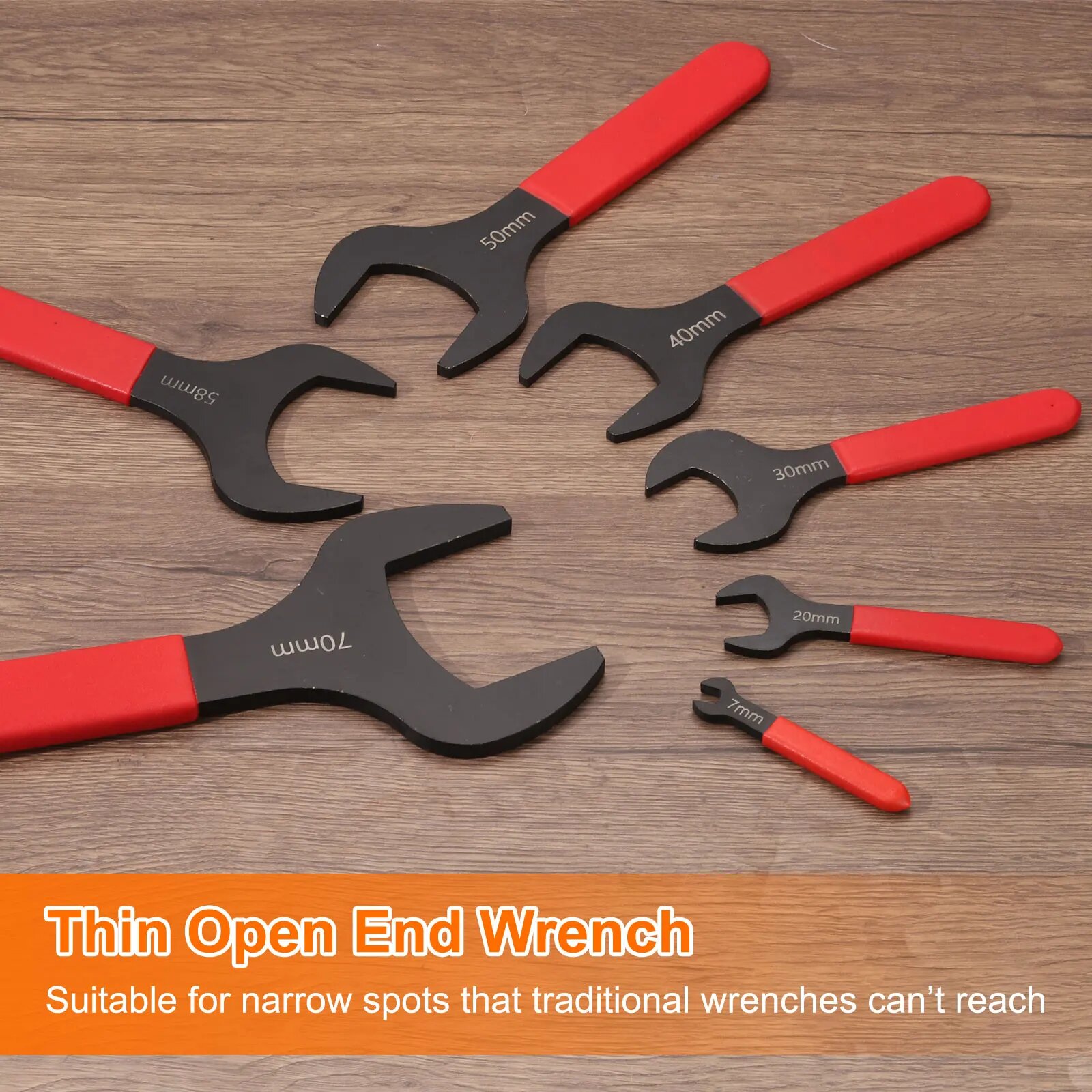 UXCELL Открытый гаечный ключ 21-58 мм 47mm