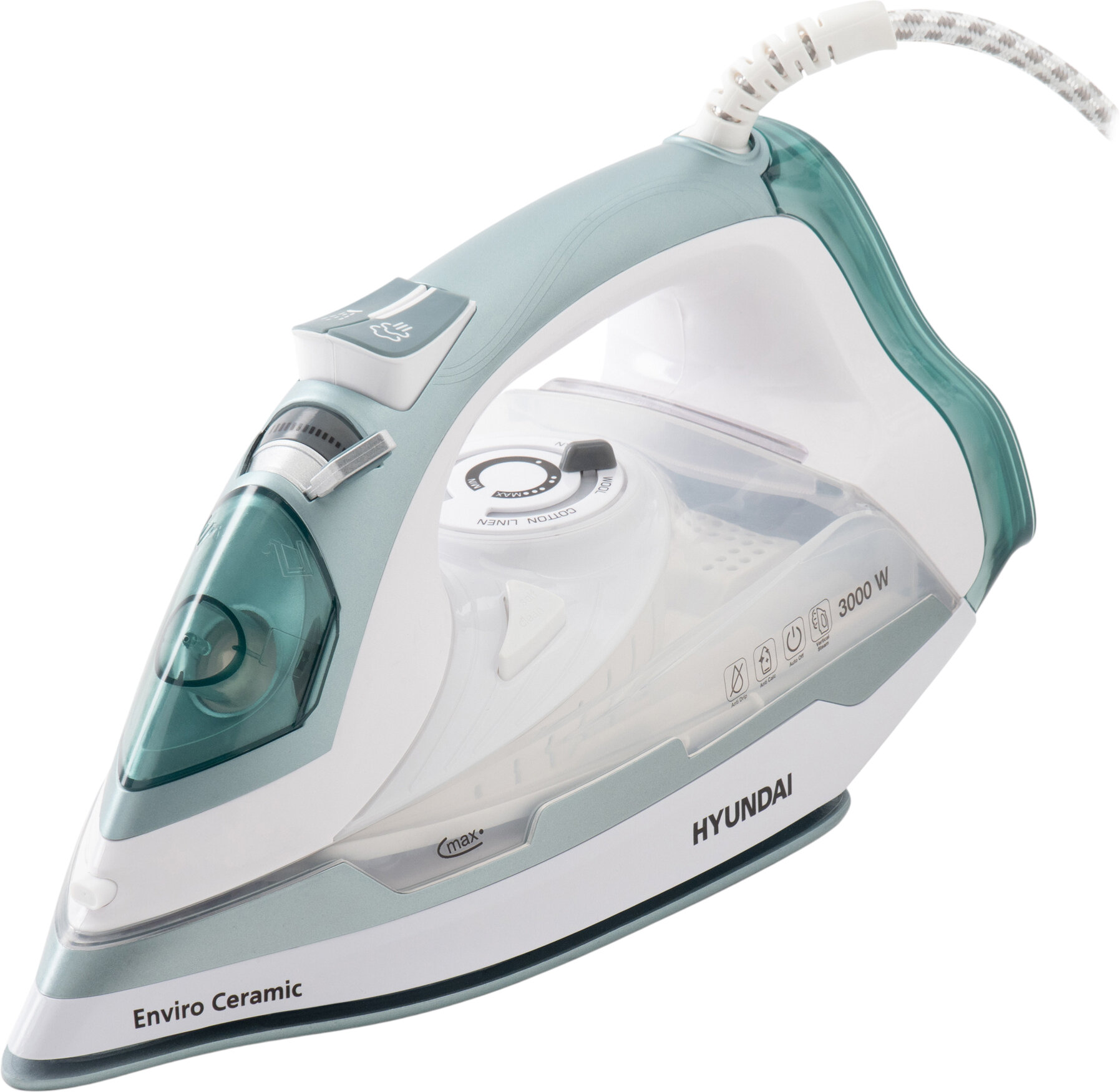 Утюг Hyundai H-SI01223 бело-мятный
