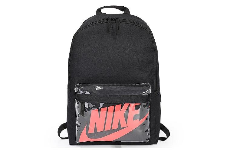 Рюкзак унисекс Nike PVC черный красный, цвет: black red