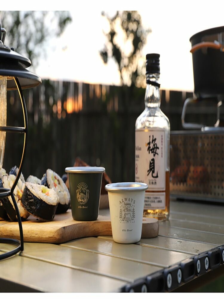 Портативная чашка из нержавеющей стали для кемпинга легкая и прочная