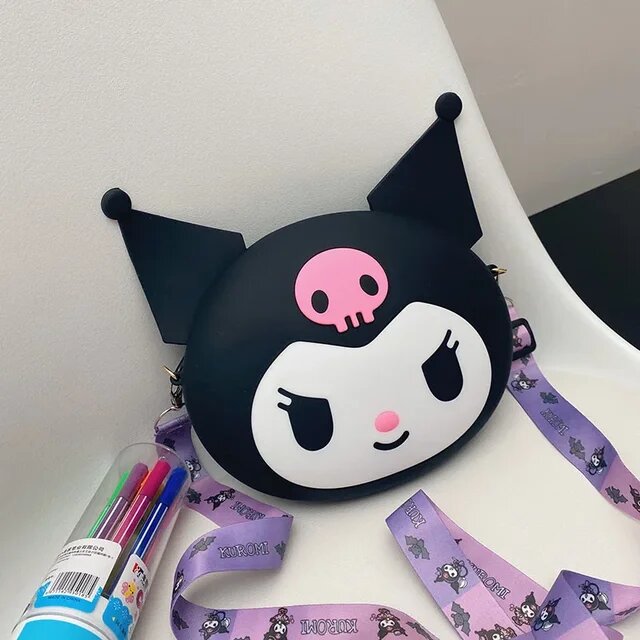 Сумка через плечо Miniso Sanrio Cute Coolomi из силикона, водонепроницаемый кошелек для монет, сумка через плечо с мультяшной куклой, подарок на день рождения для детей