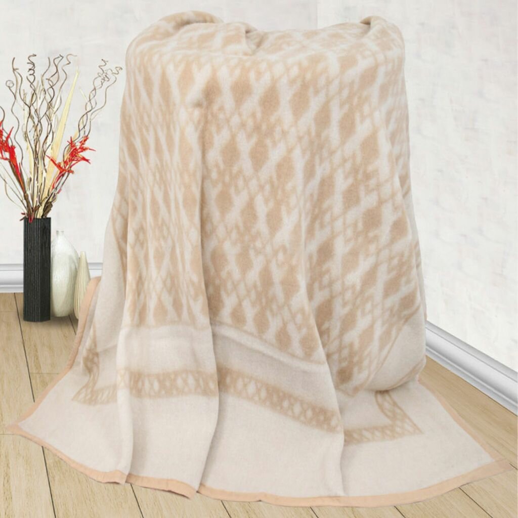 Плед Cober Odil Plaid di Lana Beige CBR/440514