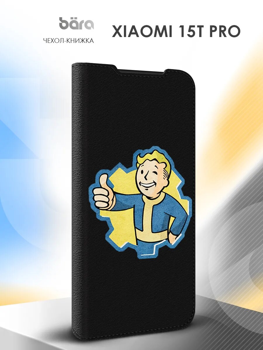 Чехол на Xiaomi 15T Pro, Сяоми 15Т Про, противоударный, книжка, с принтом