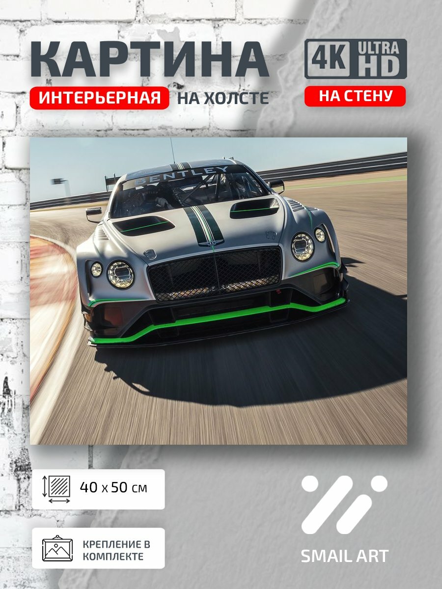 Картина на холсте интерьерная 40 на 50 на стену Вид Car для кабинета авто дизайн интерьер