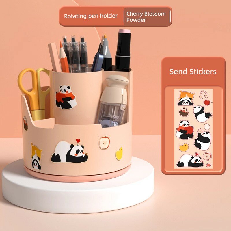 Подставка для ручек Deli, вращающаяся на 360 градусов, многоуровневая, с большой вместимостью, для учеников начальной