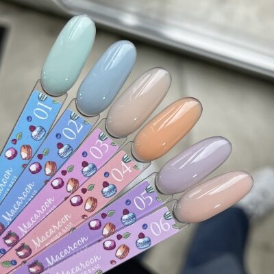 Цветная база для ногтей, Луи Филипп камуфлирующая Rubber Base Macaroon № 04, 15g