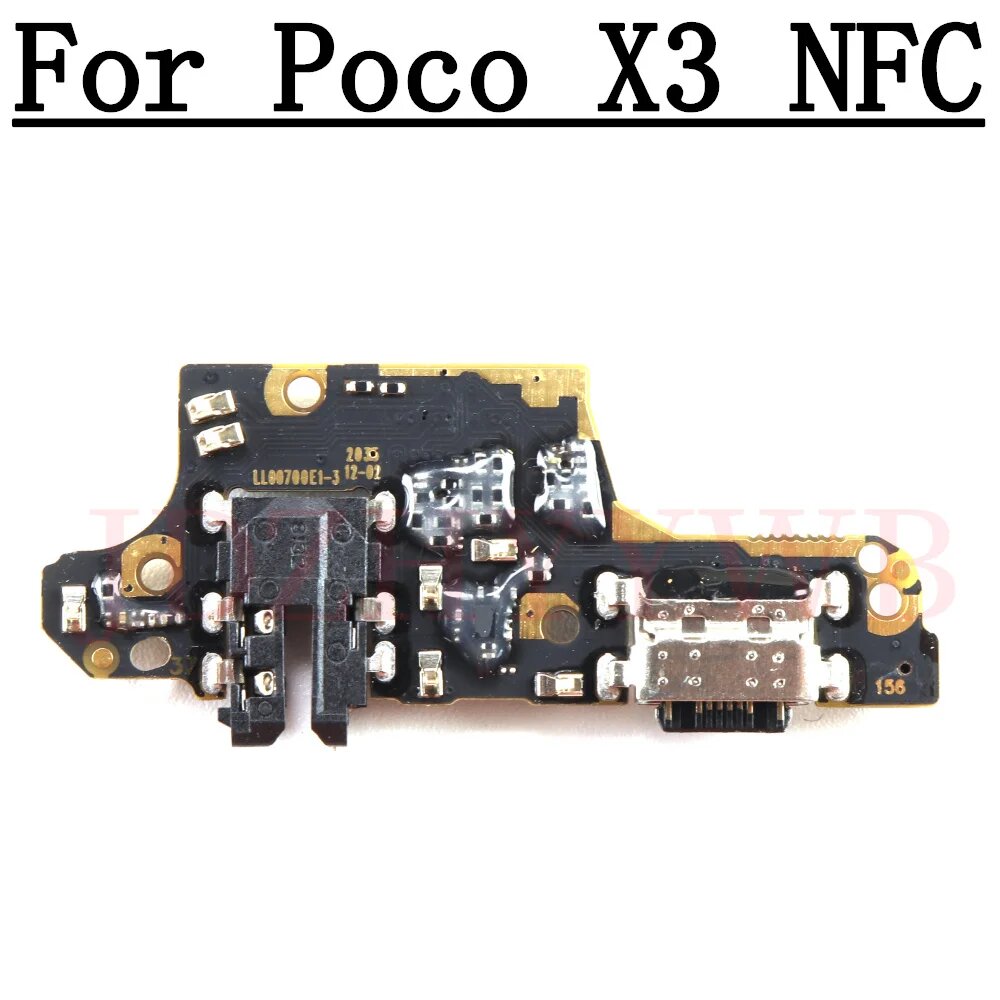 USB-разъем, плата порта зарядки для Xiaomi Poco X3 Pro X3Pro, материнская плата, основной гибкий кабель Poco X3 NFC Poco X3 NFC USB