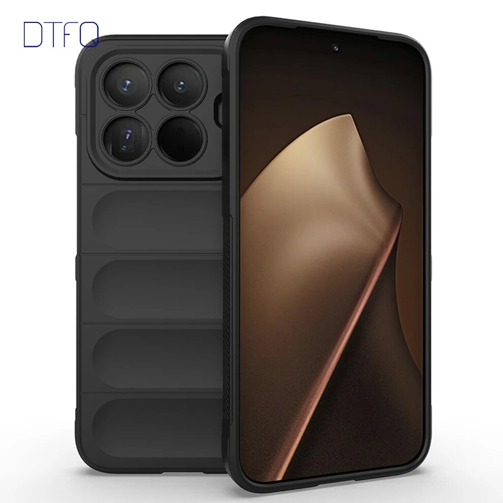 Черный противоударный чехол для Xiaomi 15T Pro
