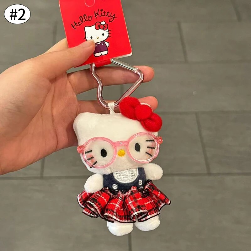 Sanrio Hello Kitty плюшевый брелок милый мультяшный плюшевый кукла кулон женская сумка аксессуары автомобильный брелок подарок на день рождения сувениры для вечеринки