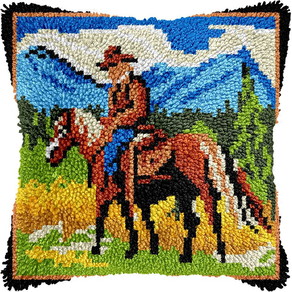 Ковровая вышивка набор для вышивания подушки размером 40х40 см