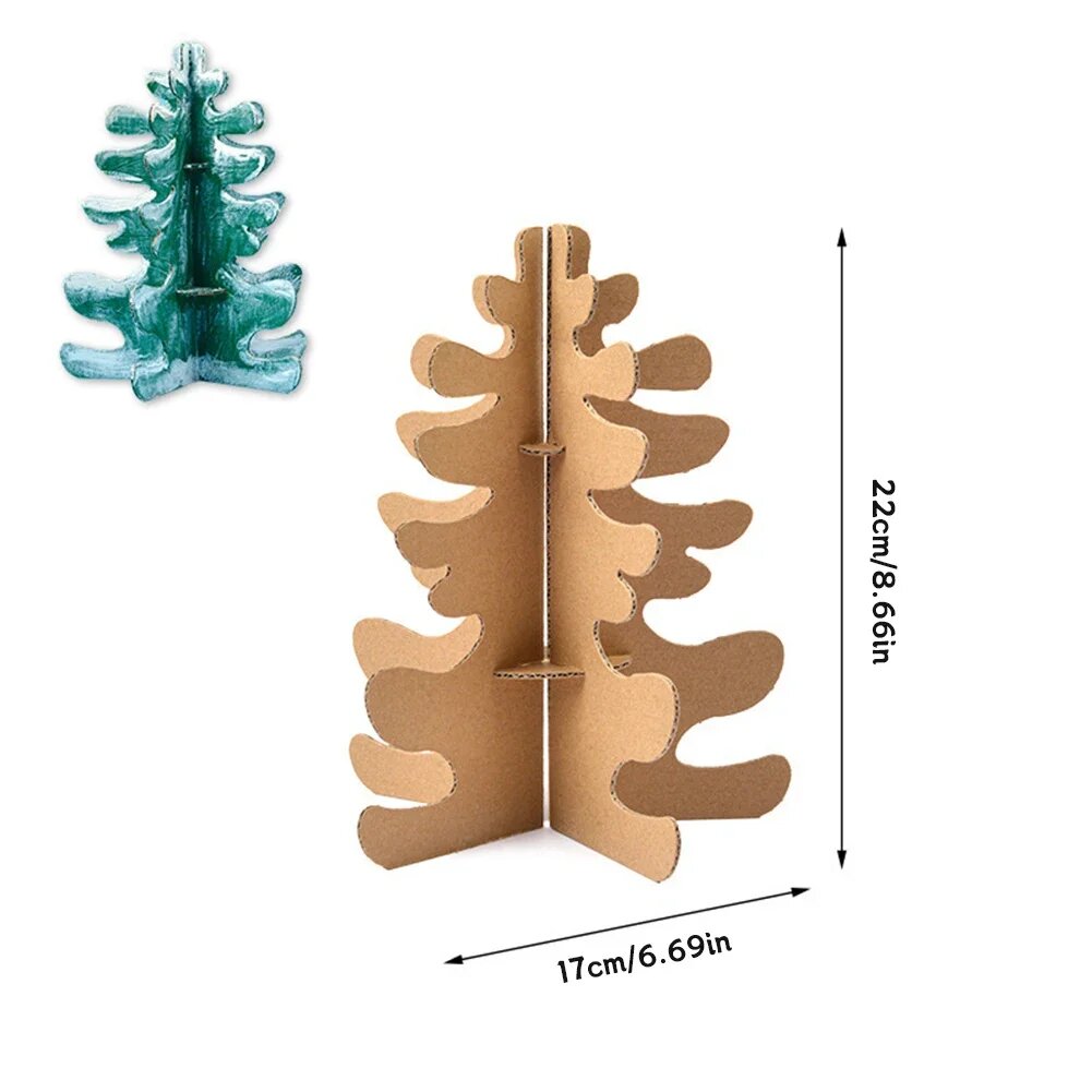 Рождественский картонный домик для сборки Christmas Tree