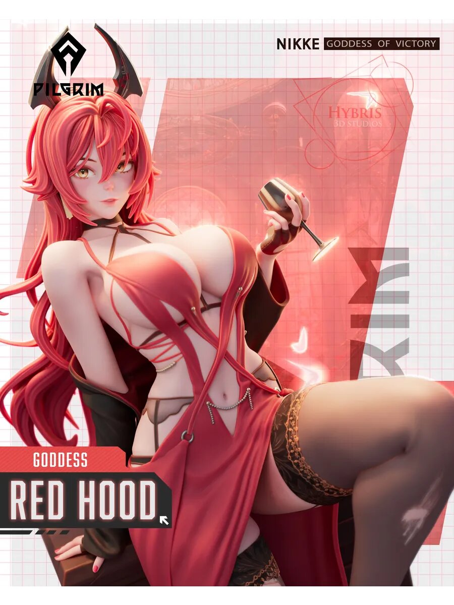 Коллекционная фигурка NIKKE - Red Hood под покраску 20 см