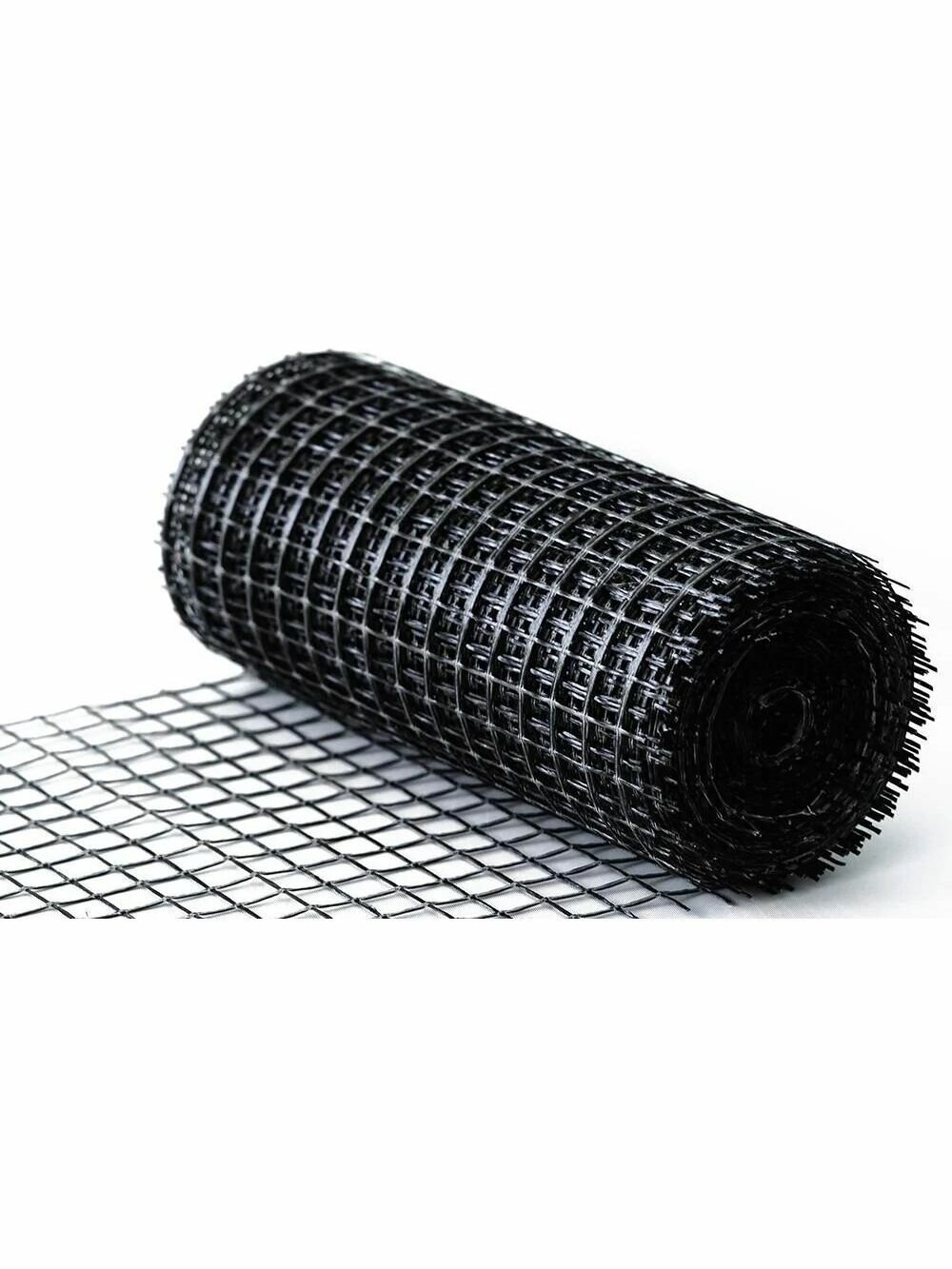 Сетка базальтовая взкм СБО 25х25/50 кН, 1х50 м 036СБ252550