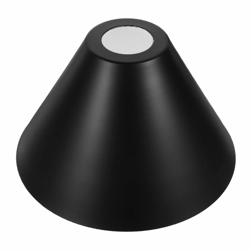 Металлический бочкообразный абажур люстры-черный