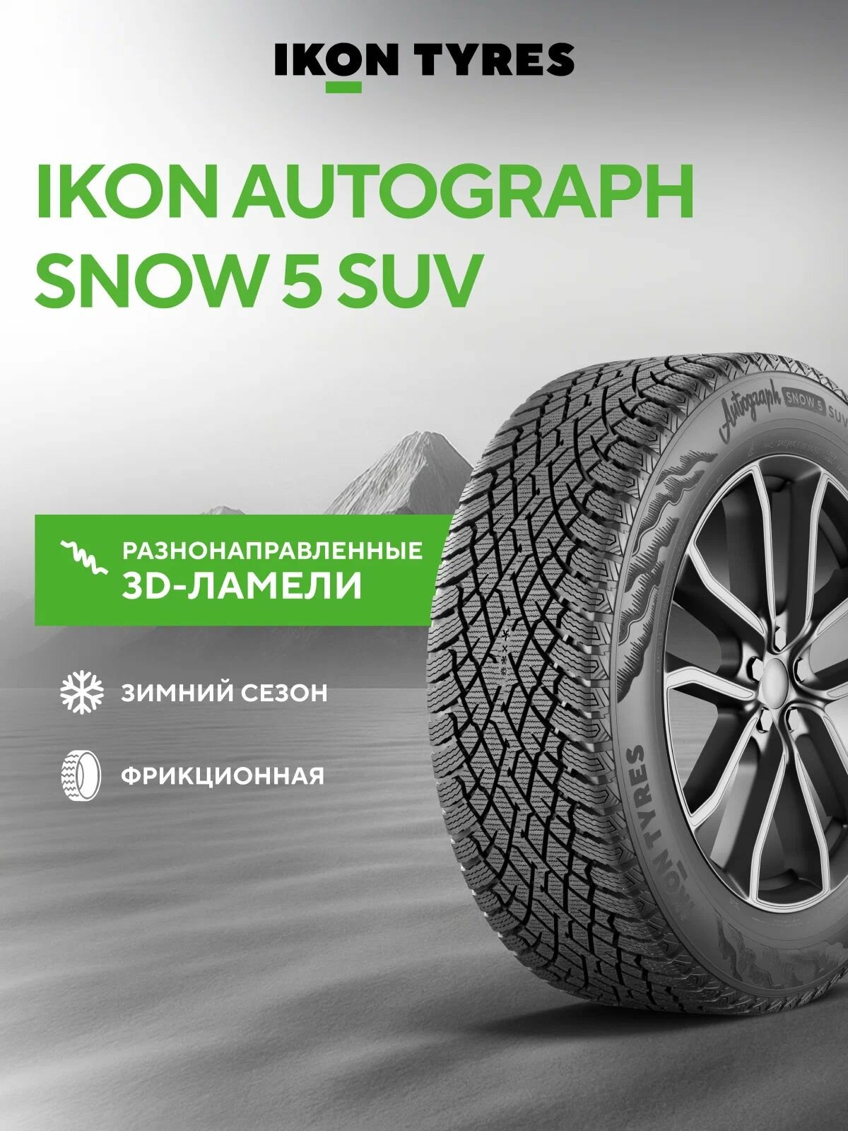 Шины зимние Ikon Tyres Autograph Snow 5 SUV 295/40 R21 111T XL