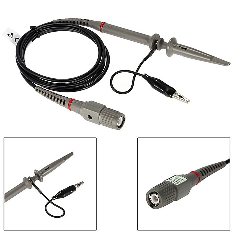 Новый инструмент Hantek Max.600V DC 100MHz Oscilloscope Clip Probe Peak AC x1 x10 Oscilloscope Probe Digital Oscilloscope Accessories