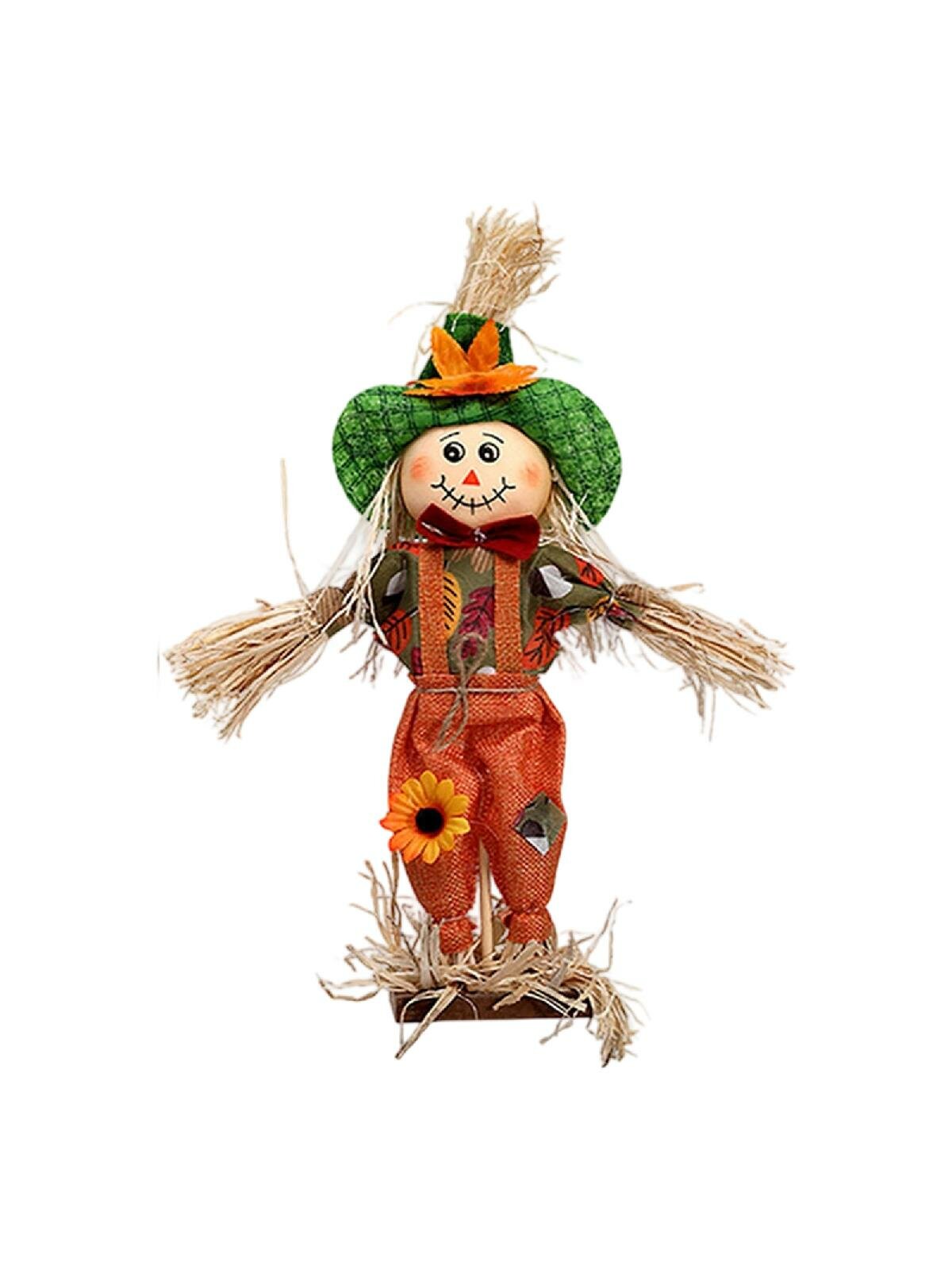 Соломенное чучело ведьмы ручной работы, украшение для Хэллоуина, фигурка для каминной полки