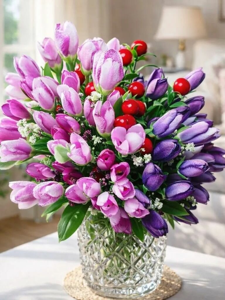 Букет искусственных цветов Крокусы