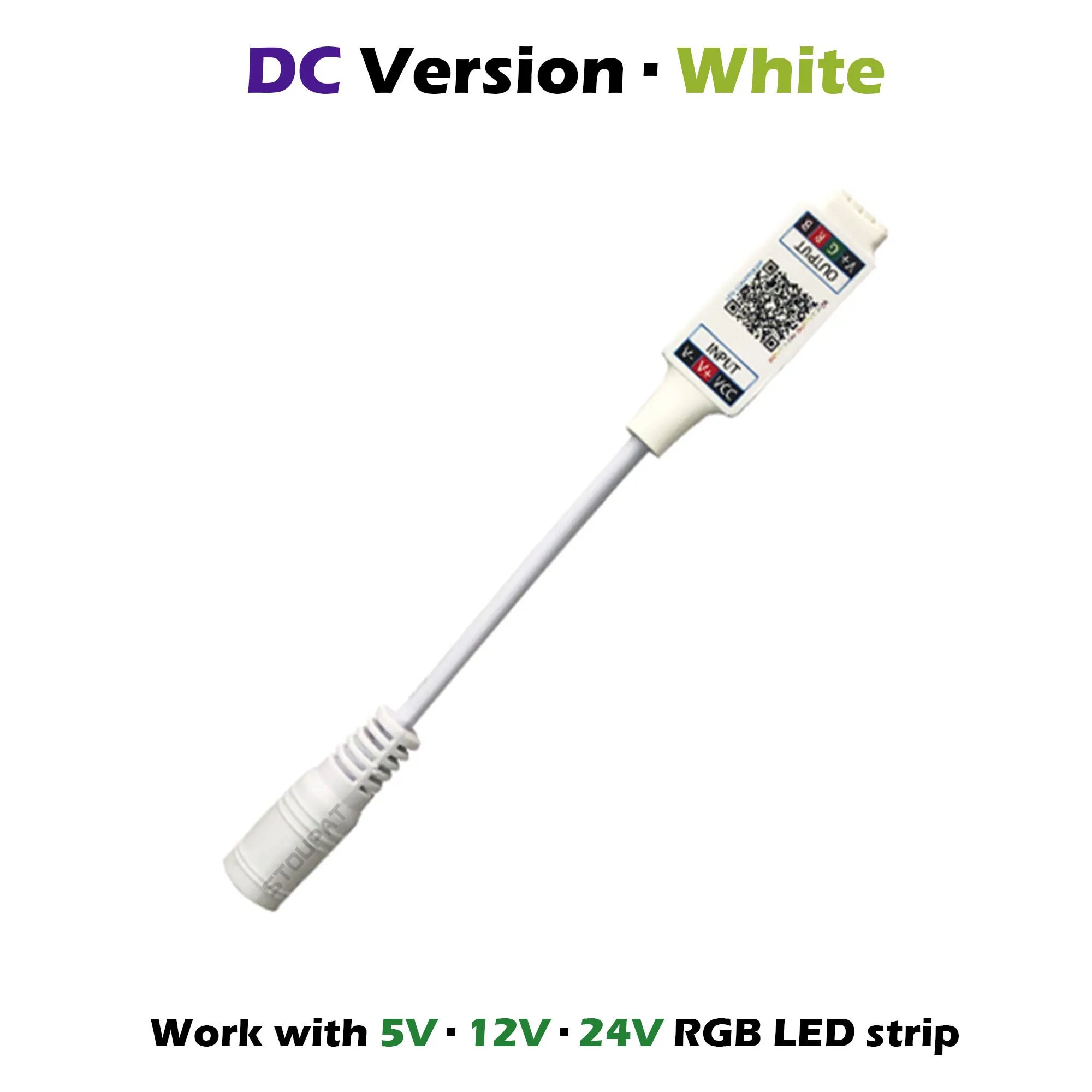 RGB Bluetooth-контроллер для светодиодной ленты Белый, White DC5-24V