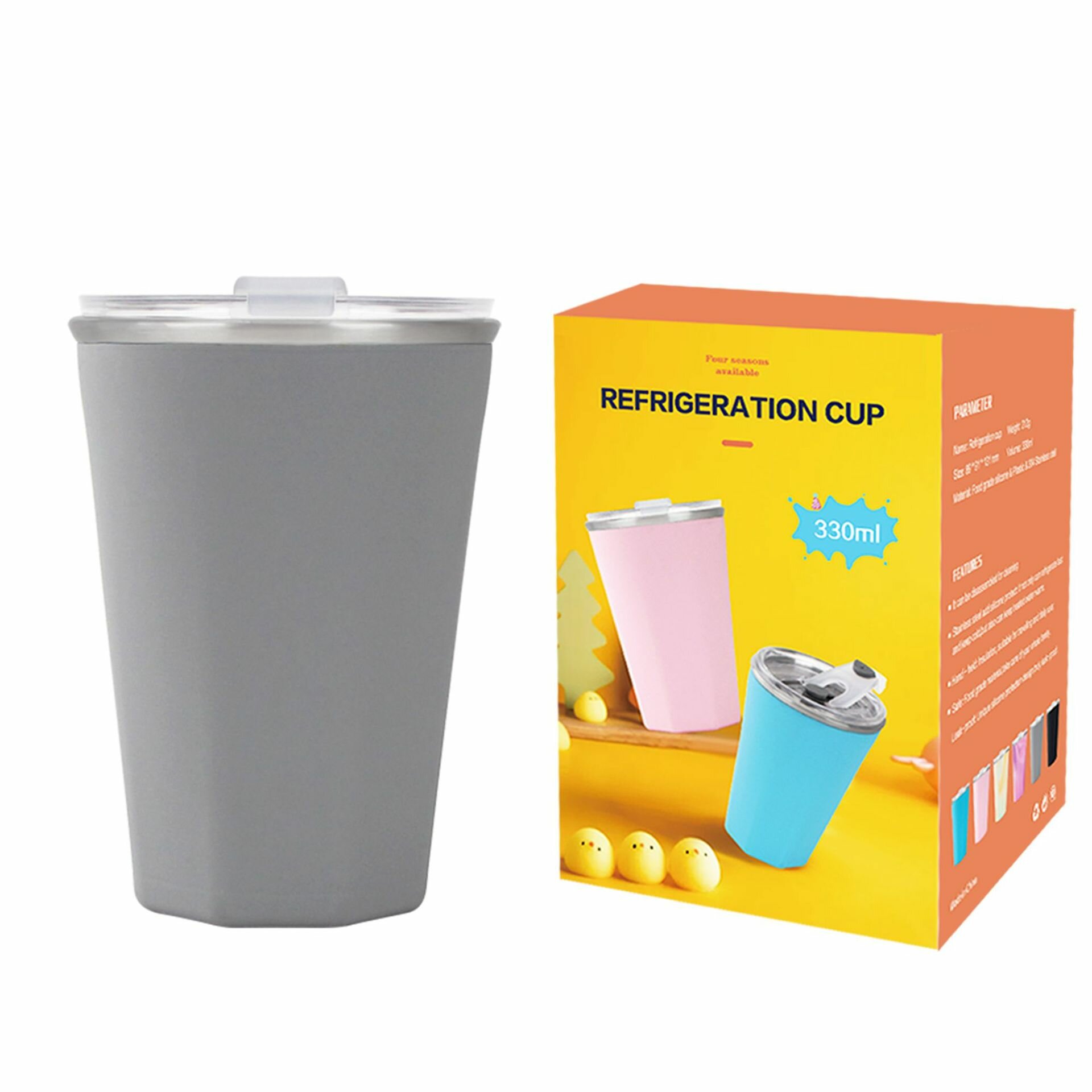 Креативная кружка для льда, охлаждающая кружка, двухслойная кружка для воды большой емкости, кружка для ледяного пива, кружка для быстрого замораживания.