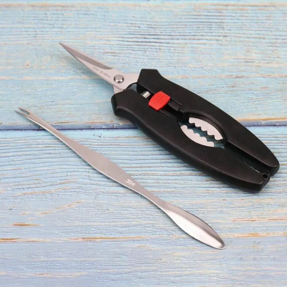 Прибор для краба/лобстера черный