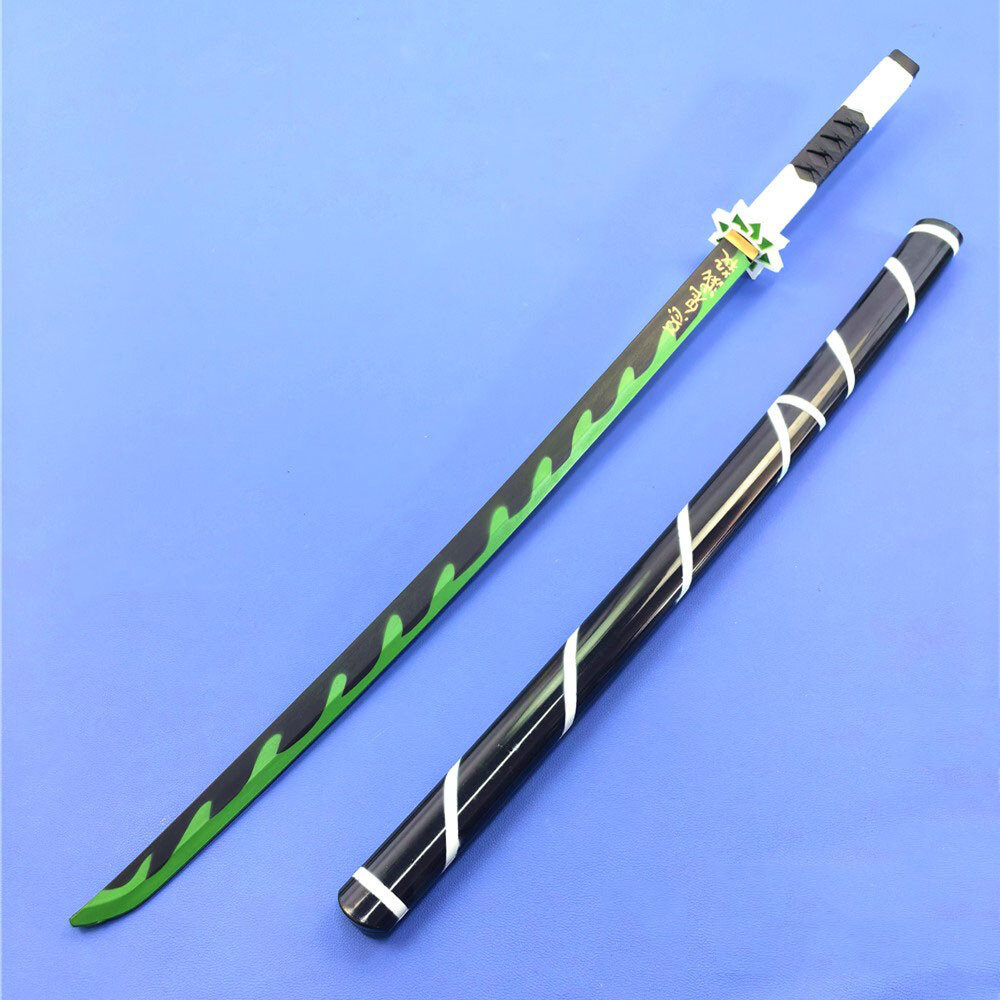 Горячая продажа детского резинового меча для косплея, японский PU резиновый меч Demon Slayer, Танджиро Камадо, не заточенный
