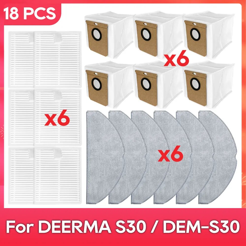 Фильтры и щетки для DEERMA S30/DEM-S30, Set K, Белый