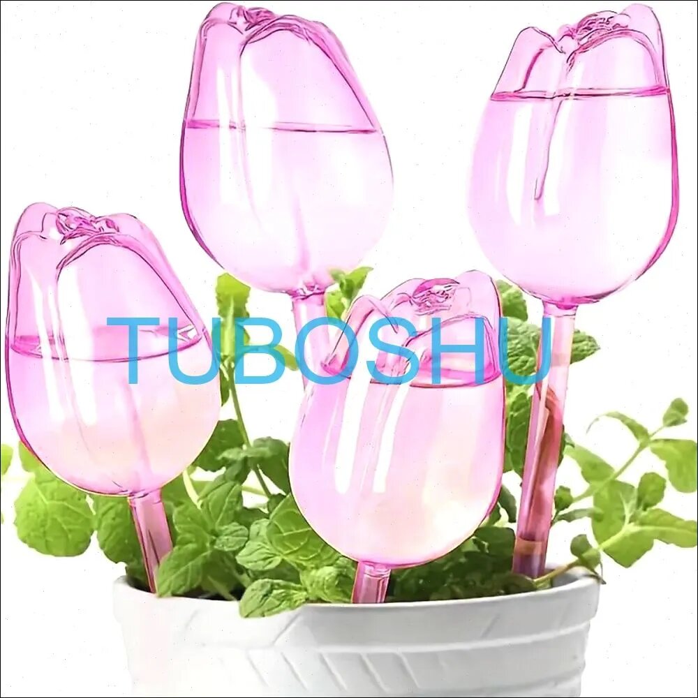 Автополив 1 л, 24 см, 4 шт, цвет розовый
